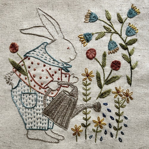 Flower Gardener Hand Embroidery Pattern PDF - Etsy
