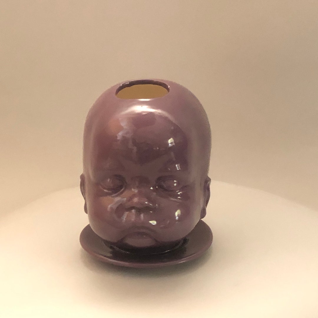 Ceramic Doll Head Vase - Etsy