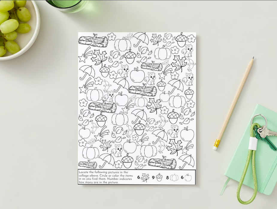 Autumn I Spy Kids Activity | Printable PDF for Home, Daycare, School L ...