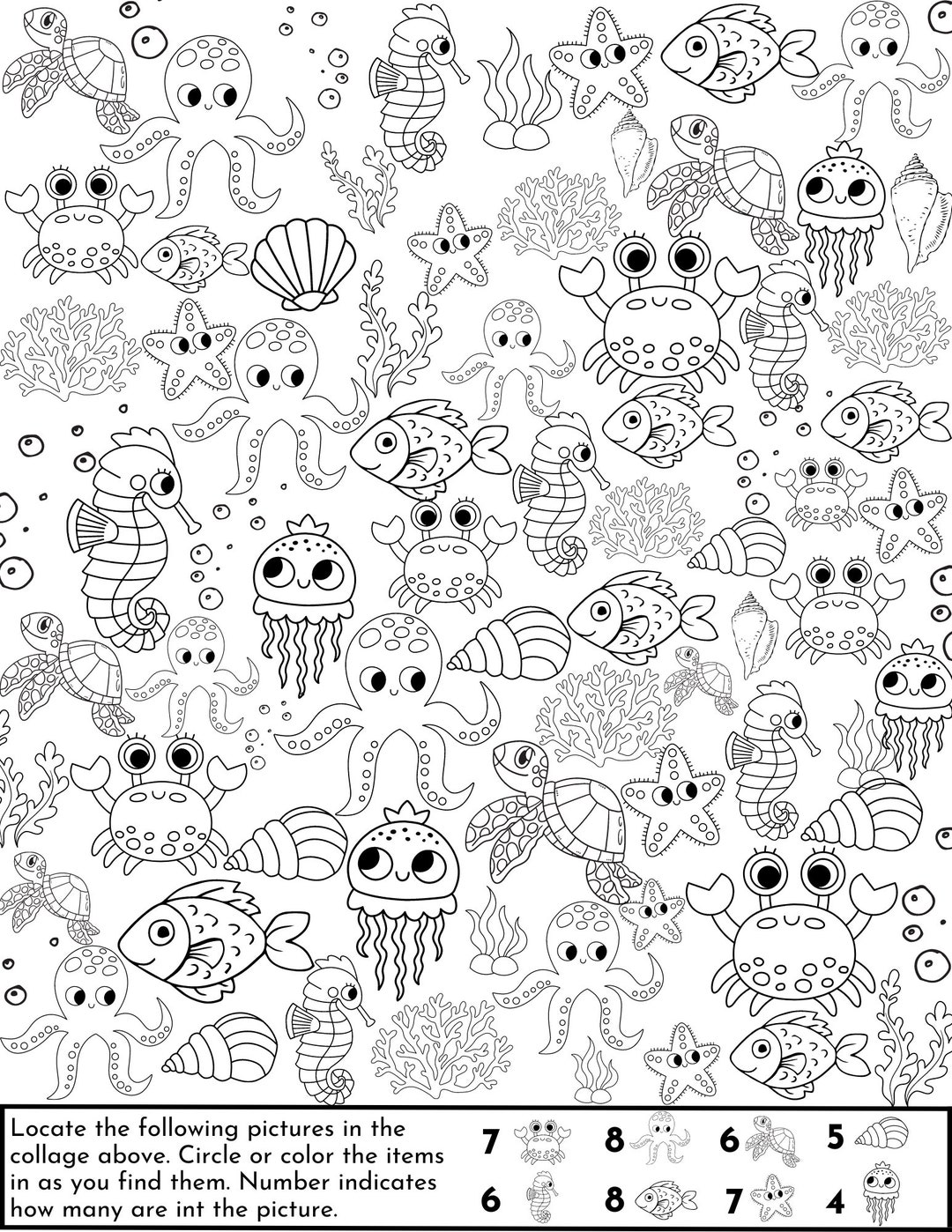 3 Instant Download Kids Summer I Spy Games | Fun Printable Activity ...