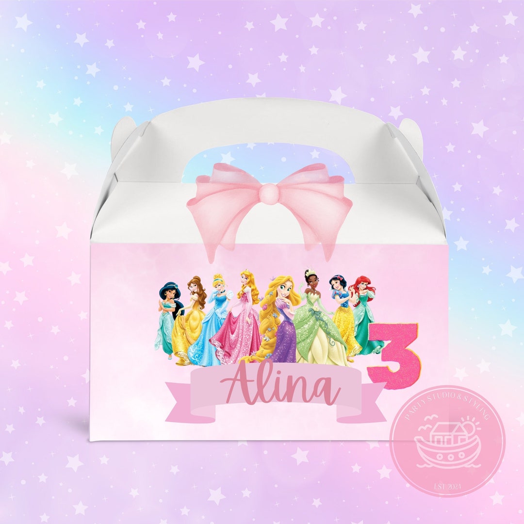 Disney Princess Gable Box - Goodie Box, Made-to-order Boxes - Etsy