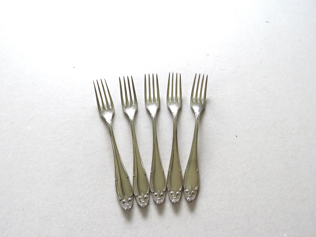 Vintage Wellner 90 15 Silver Plated Flatware Silverware 5 Forks 6” - Etsy