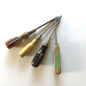 Vintage Screwdrivers With Wood Handle Set of 4 Made in USA - Etsy