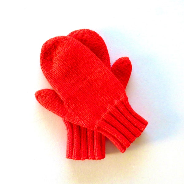 Red Mittens - Etsy