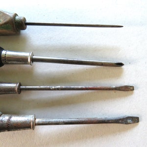 Vintage Screwdrivers With Wood Handle Set of 4 Made in USA - Etsy
