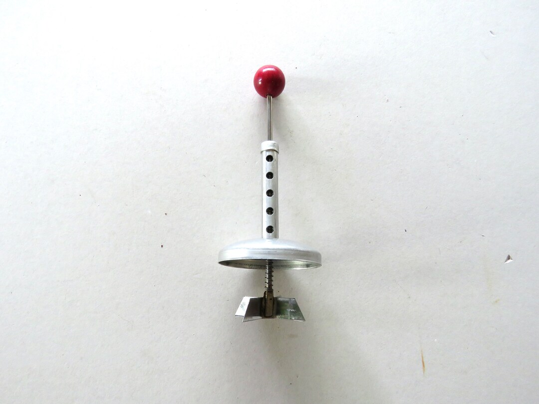 Vintage Kitchen Chopper Atomic Retro Red Wood Stainless Steel Made in ...