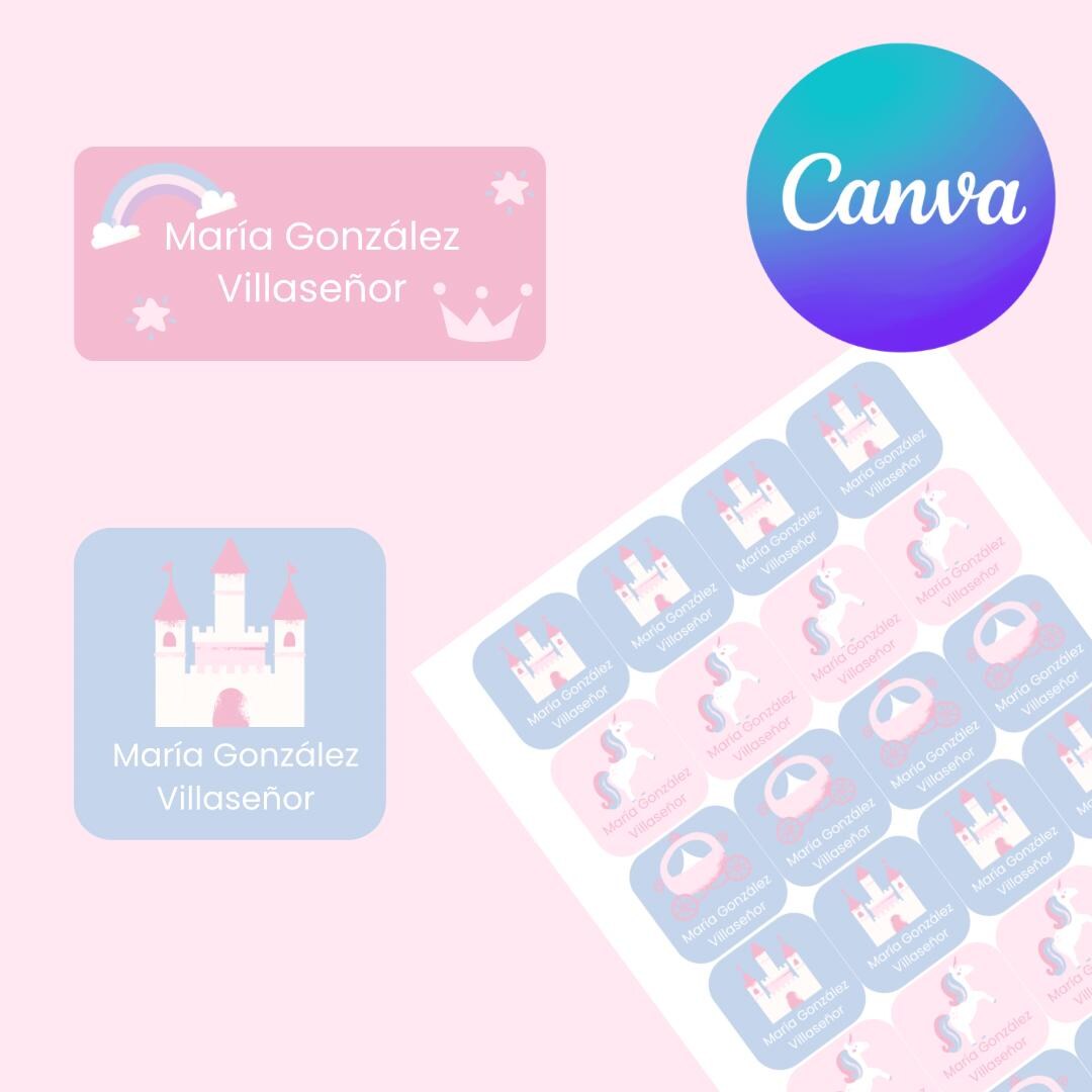 Editable School Name Labels - Etsy