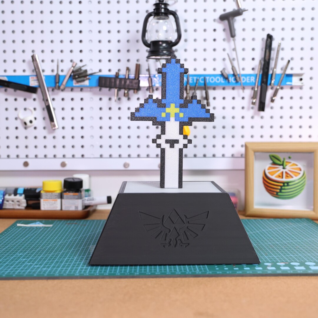 Pixel Master Sword Lamp Zelda Nostalgic Pixel-style Night Lamp 3D ...