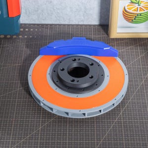 Brake Disc LED Lamp Racing Rotor Light Red Glow Button Color Changing ...