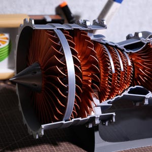 3D Printed Large Turbofan Engine Model DIY Kit, Desk Table Decor ...