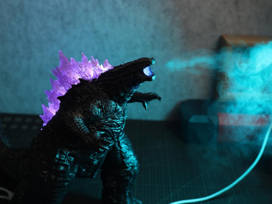 Godzilla Humidifier With Atomic Breath Light Effects Handmade Monster ...