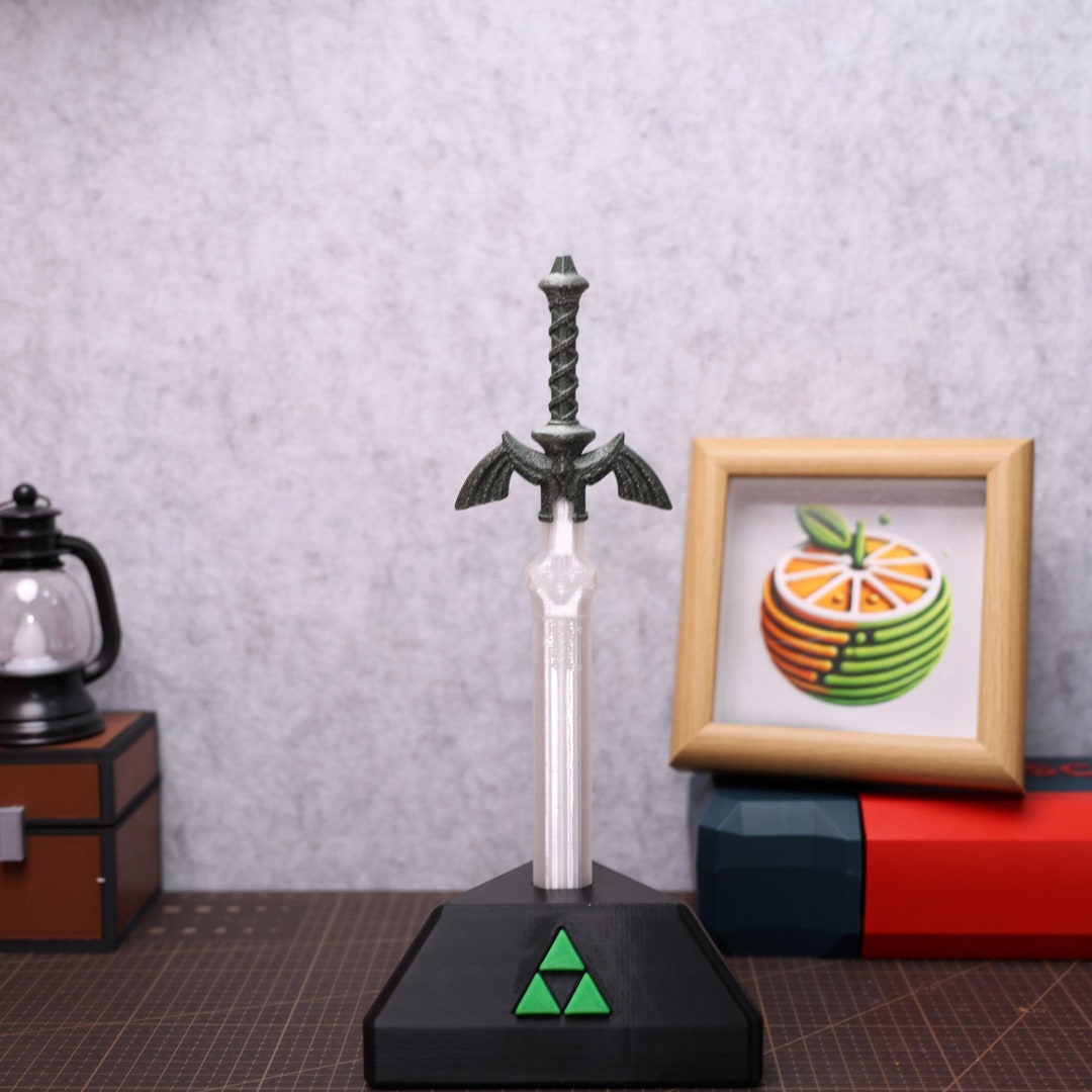 Zelda Master Sword Pen With Base 3D Printed Legend of Zelda Writing ...