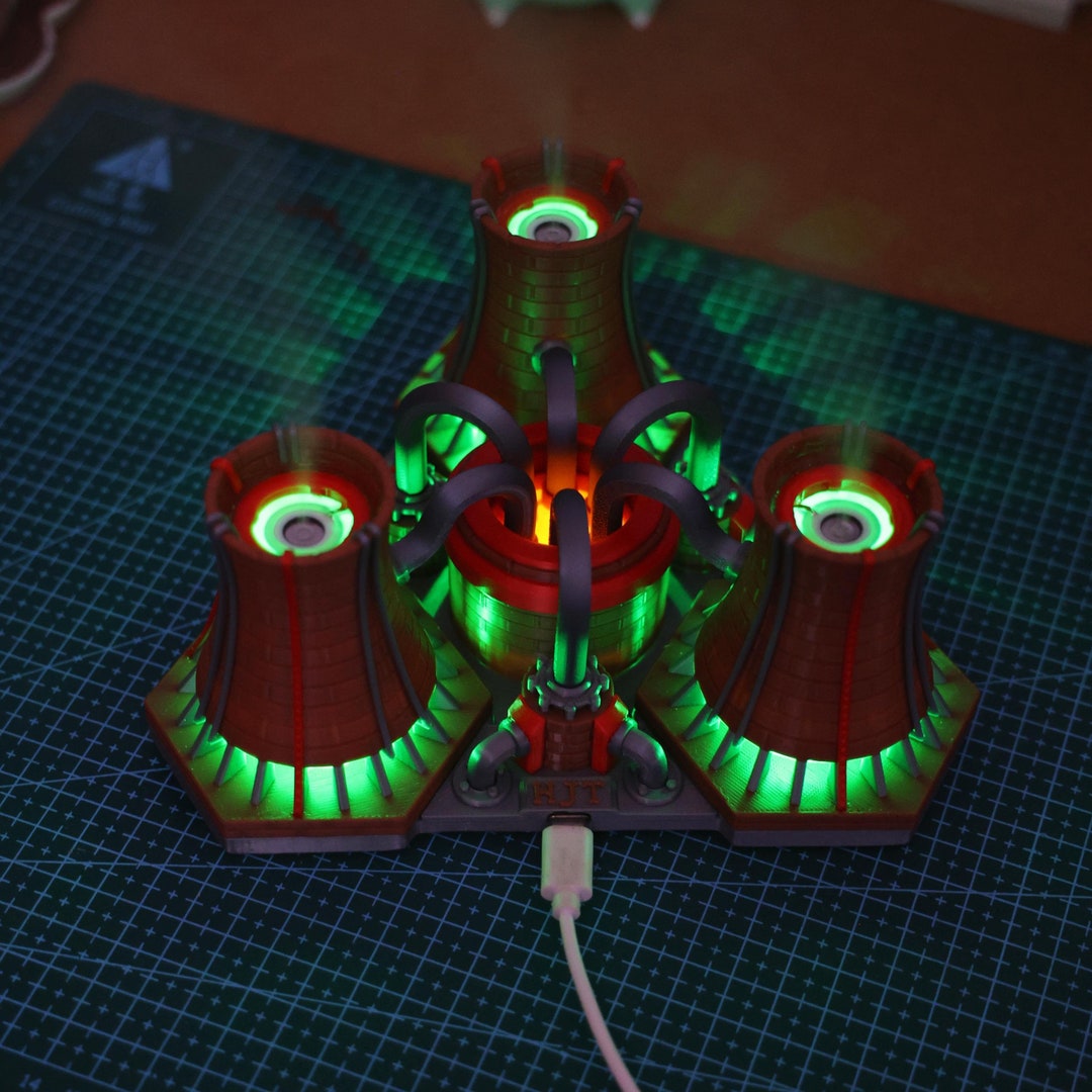 Red Alert Nuclear Power Plant Reactor Humidifier With Breathing LED ...