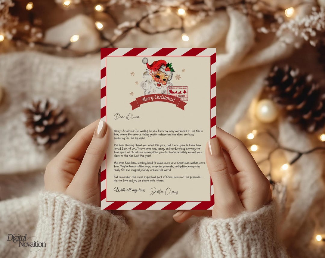 Letter From Santa, Santa Claus Letter, Christmas Letter, Santa Letter ...