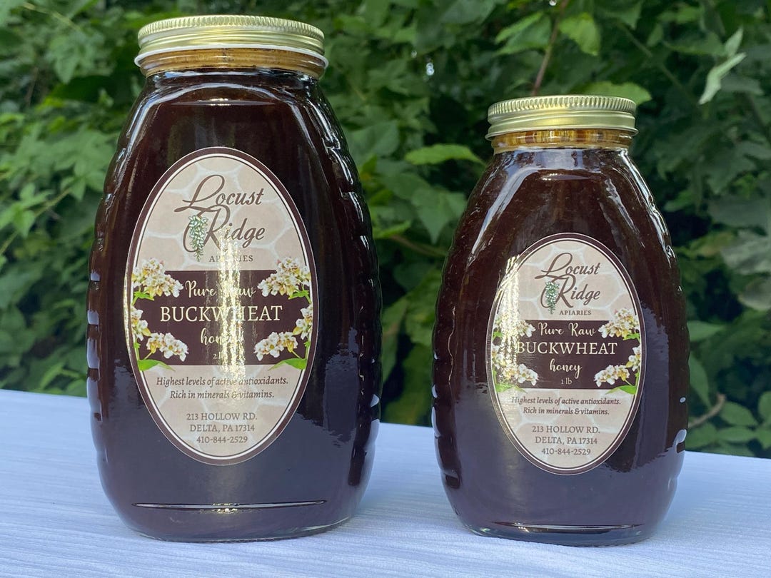 Pure Raw Unfiltered Buckwheat Honey/ Local Amish Farm in Pennsylvania ...