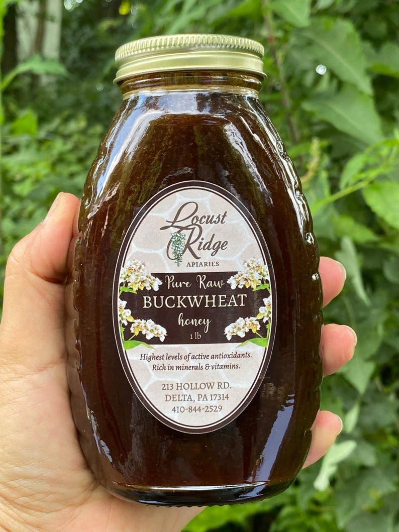 Pure Raw Unfiltered Buckwheat Honey/ Local Amish Farm in Pennsylvania ...