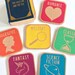Library Genre Coasters - Set of 6 / Librarian / Librarian Gift / Book ...