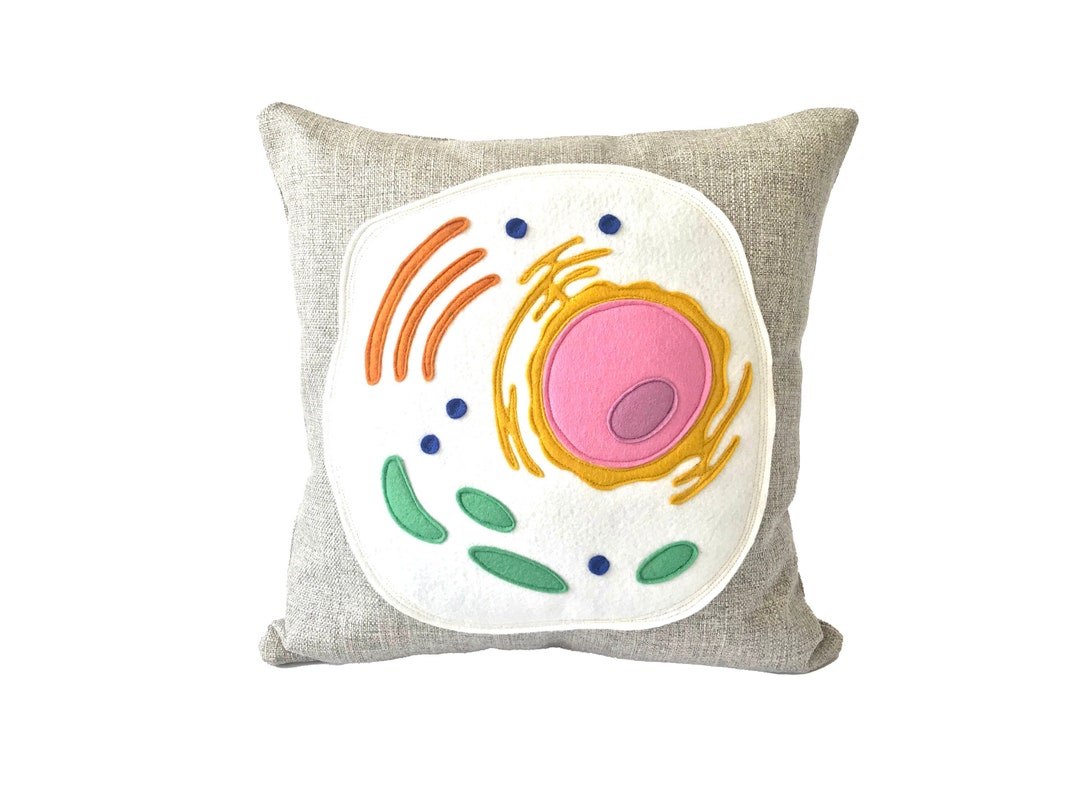 Animal Cell Pillow - Eukaryotic Cell / Science Diagram / Biology ...