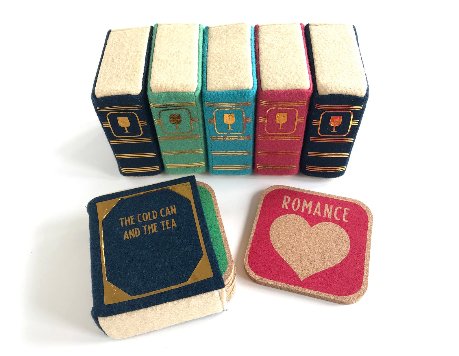 Library Genre Coasters - Set of 6 / Librarian / Librarian Gift / Book ...