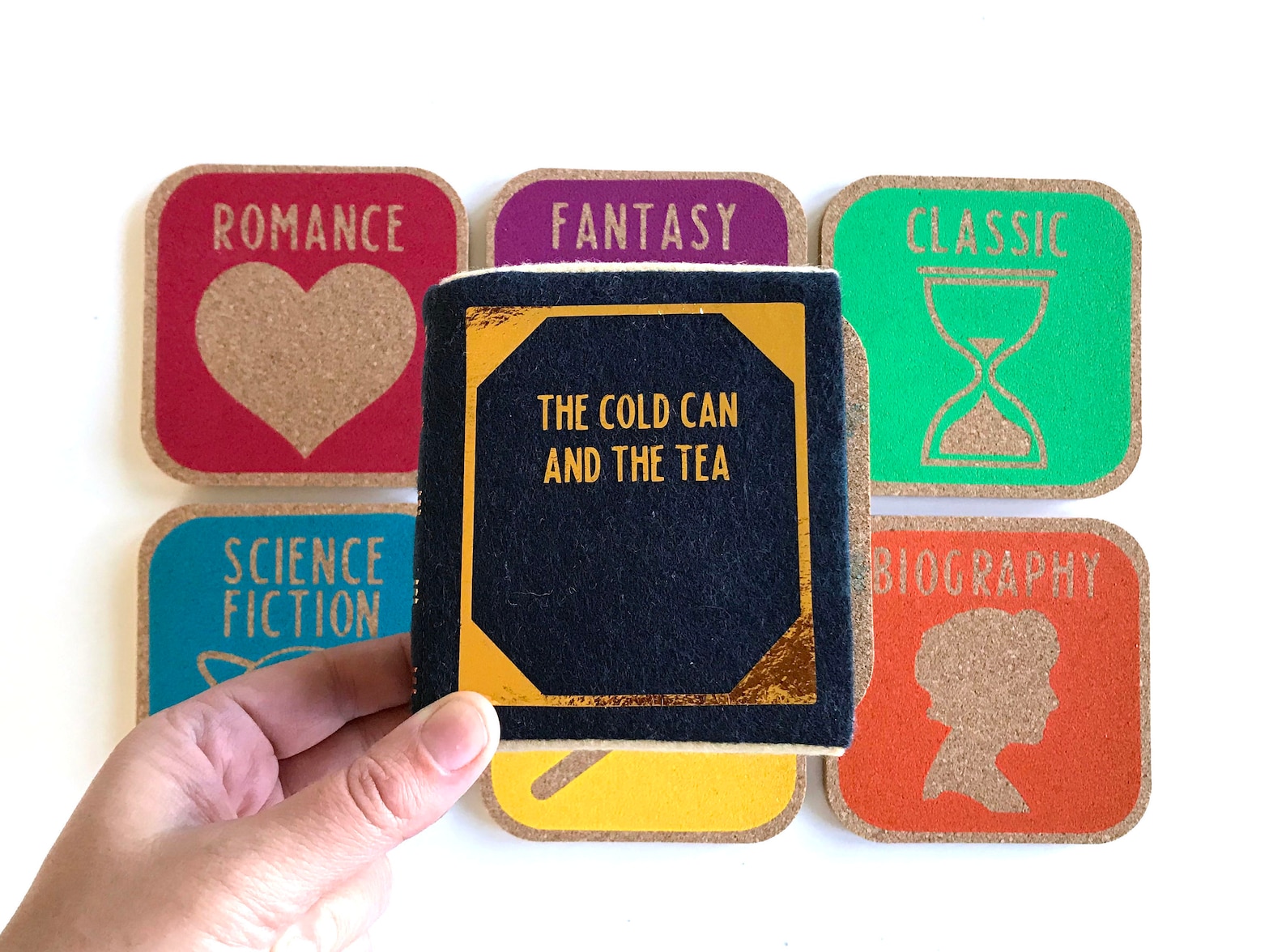 Library Genre Coasters - Set of 6 / Librarian / Librarian Gift / Book ...