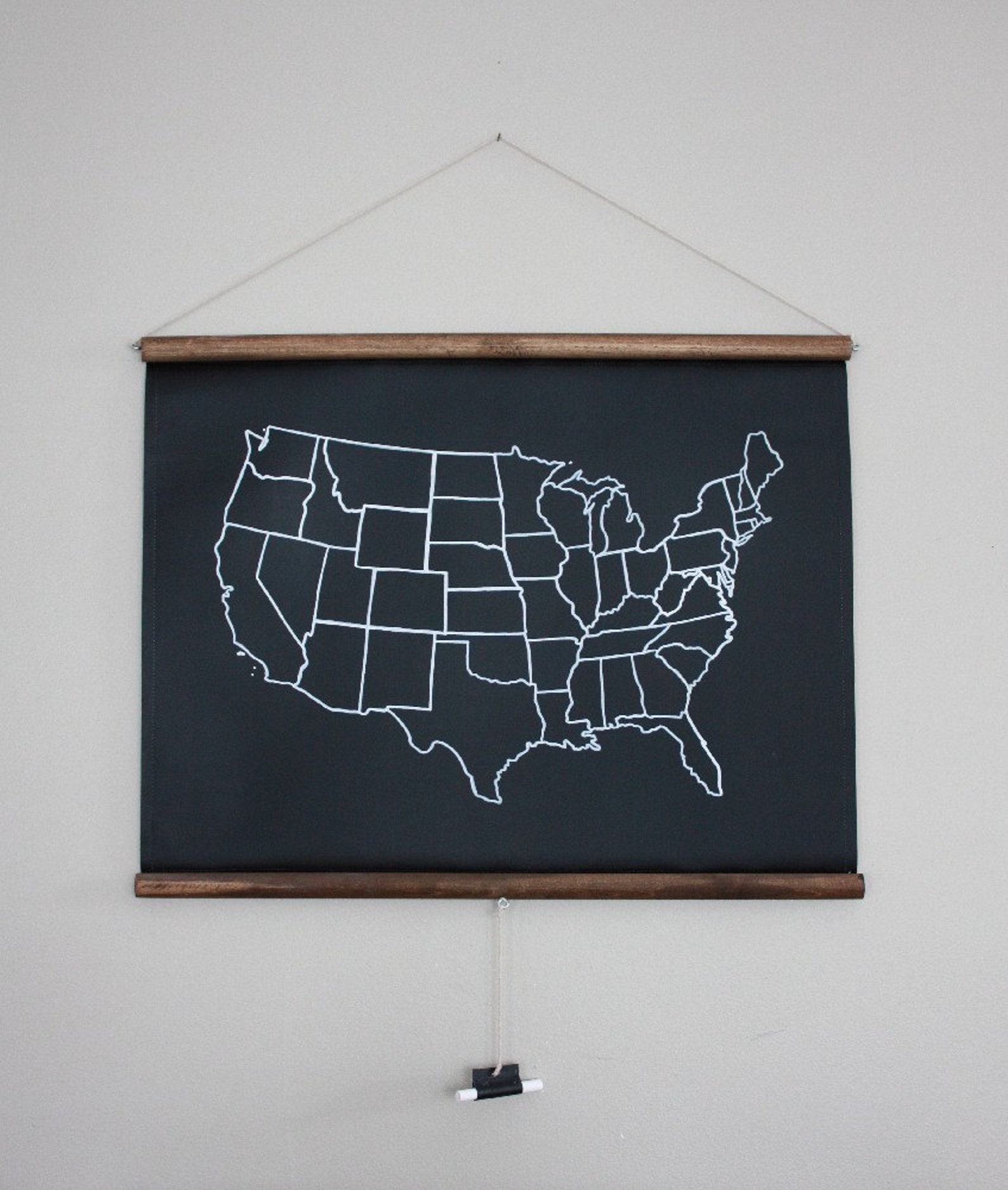 Chalkboard United States Map - SMALL SIZE / Travel Theme Nursery ...