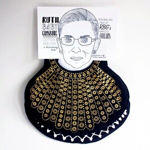 Dissent Collar Baby Bib / Ruth Bader Ginsburg / Notorious RBG / Supreme ...