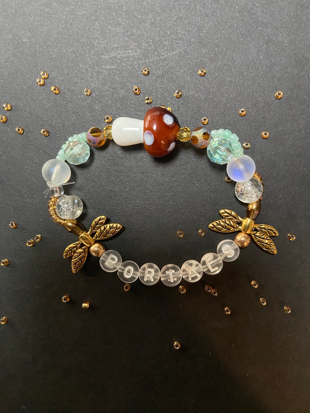 Melanie Martinez Friendship Bracelet Portals Gold and Blue - Etsy