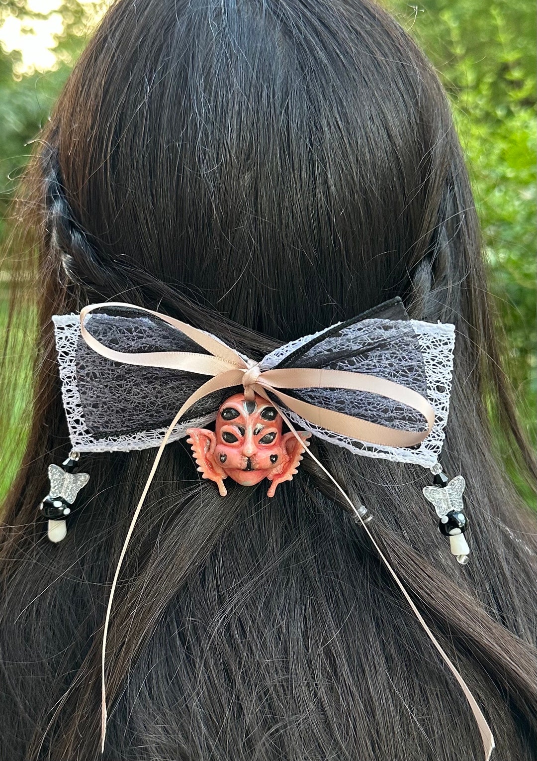 Spider Mask Hand Painted Mask Bow Inspired by Melanie Martinez With ...