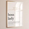 Girl Boss Wall Decor, Girl Boss Printable Wall Art, Boss Lady Printable ...
