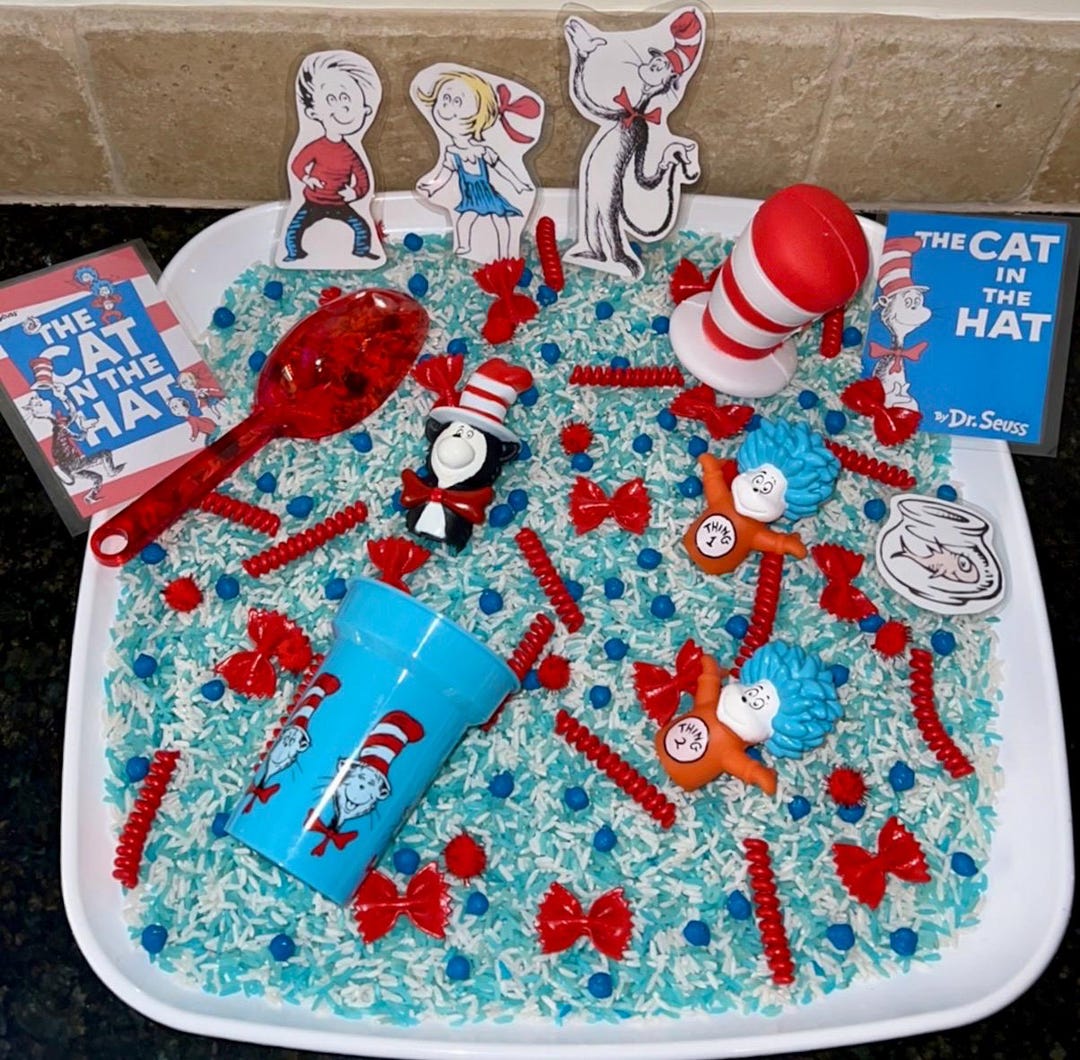 Cat in the Hat Sensory Bin - Dr. Seuss - Etsy