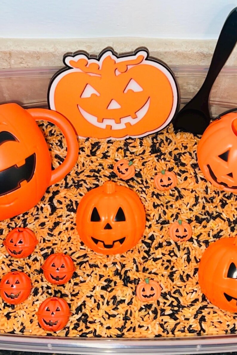 Jack-o’-lantern Sensory Bin - Etsy
