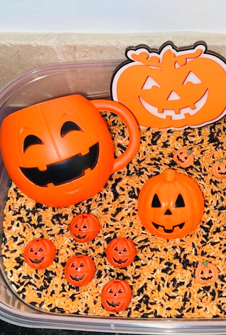 Jack-o’-lantern Sensory Bin - Etsy