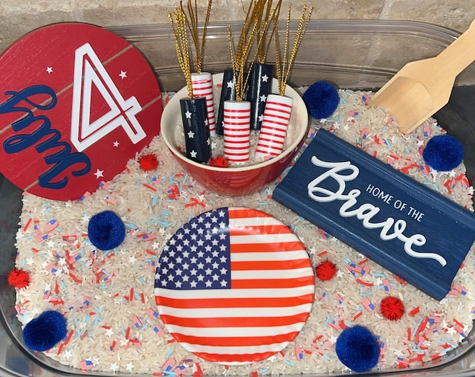 4th of July Sensory Box: Montessori Fine Motor Skills Toy - Etsy Canada