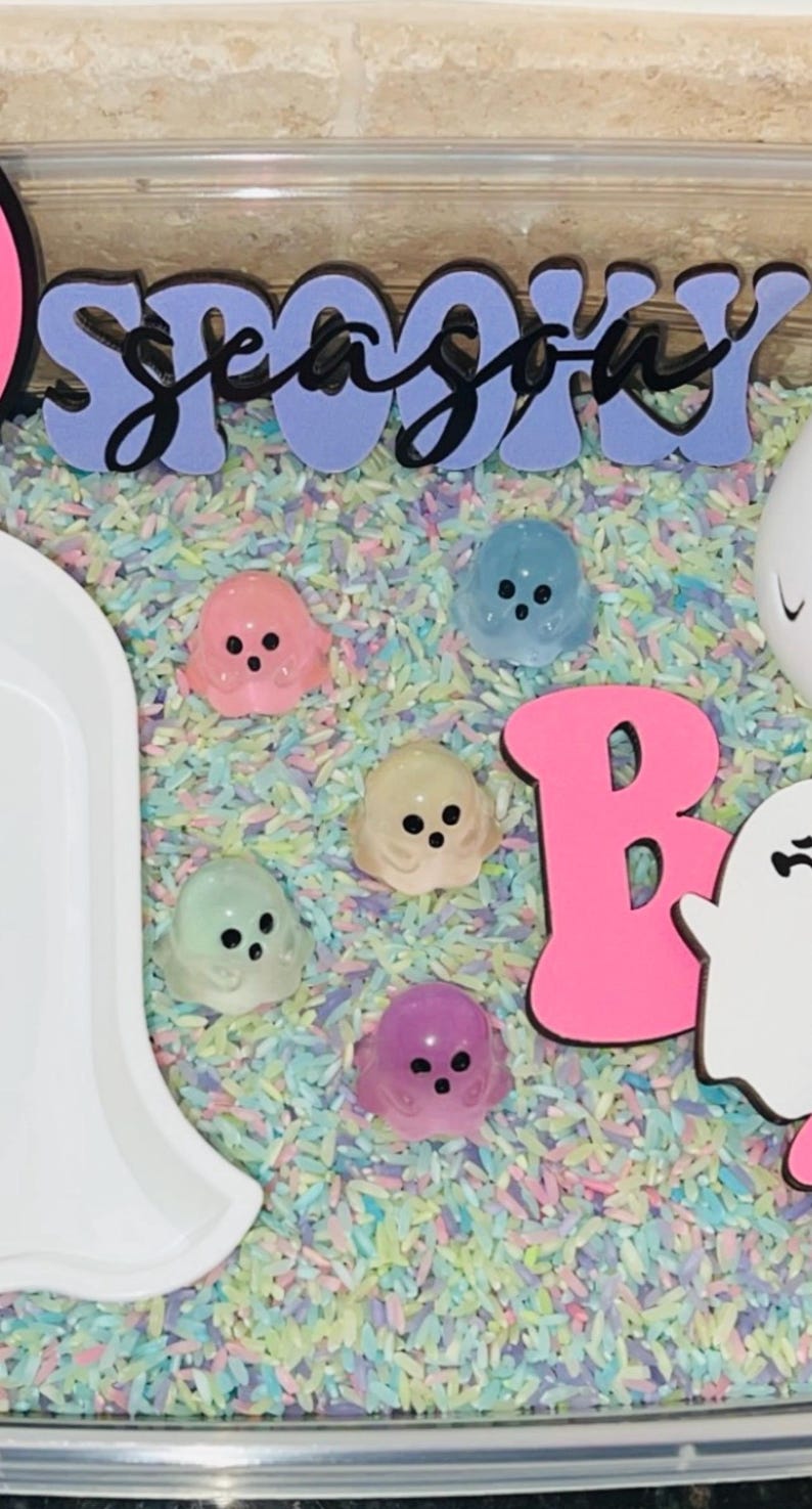 Spooky Season Ghost Sensory Bin - Etsy