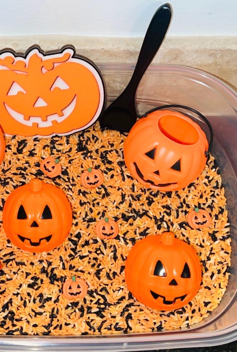 Jack-o’-lantern Sensory Bin - Etsy