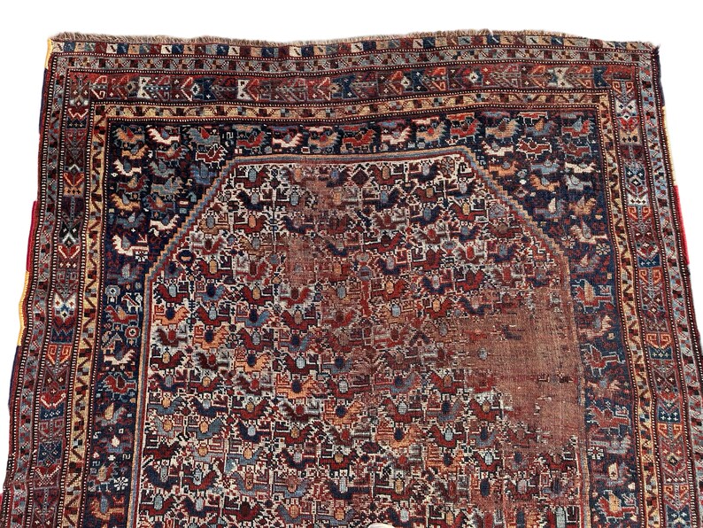 Antique Khamseh Rug - Etsy