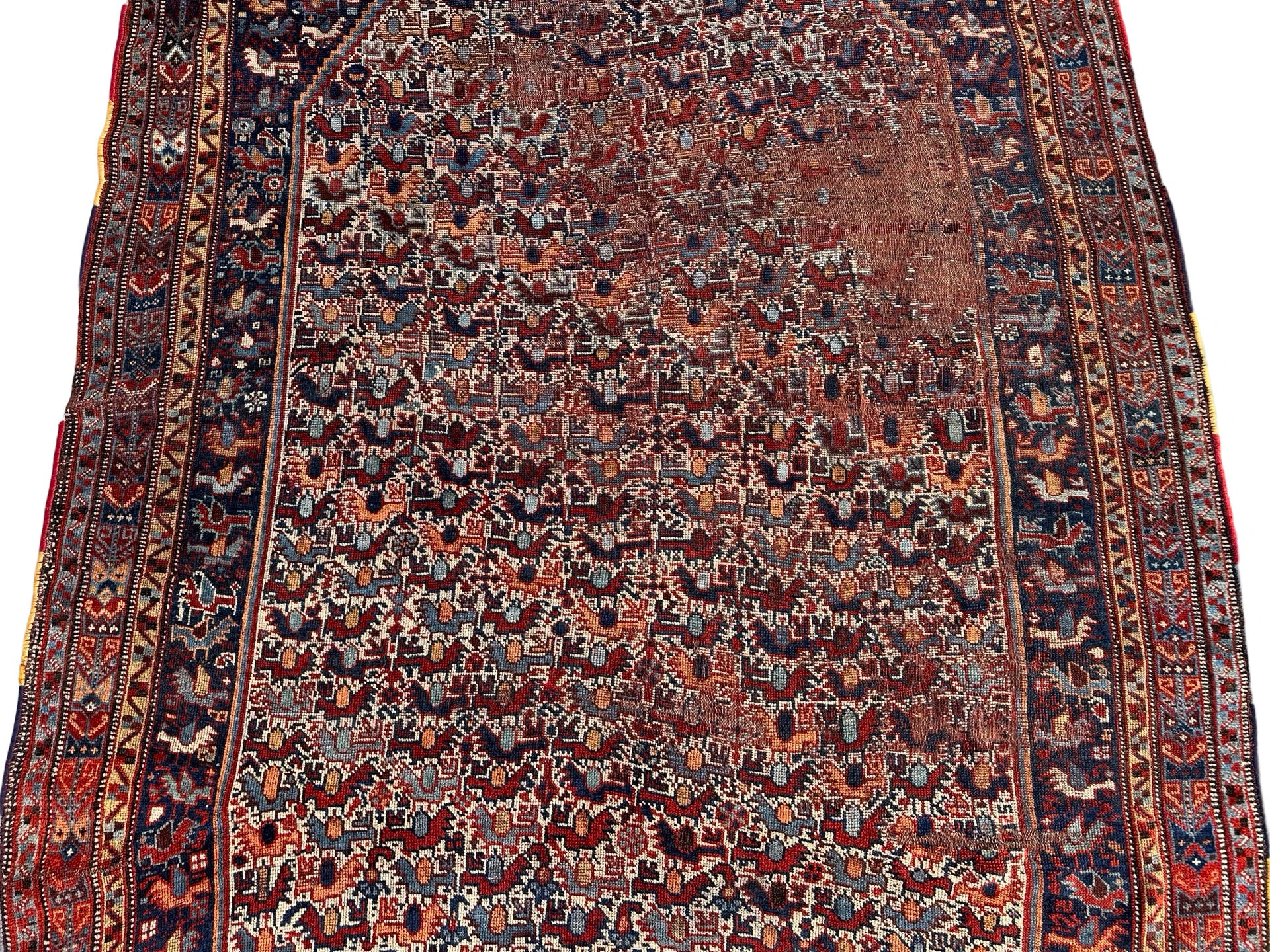 Antique Khamseh Rug - Etsy