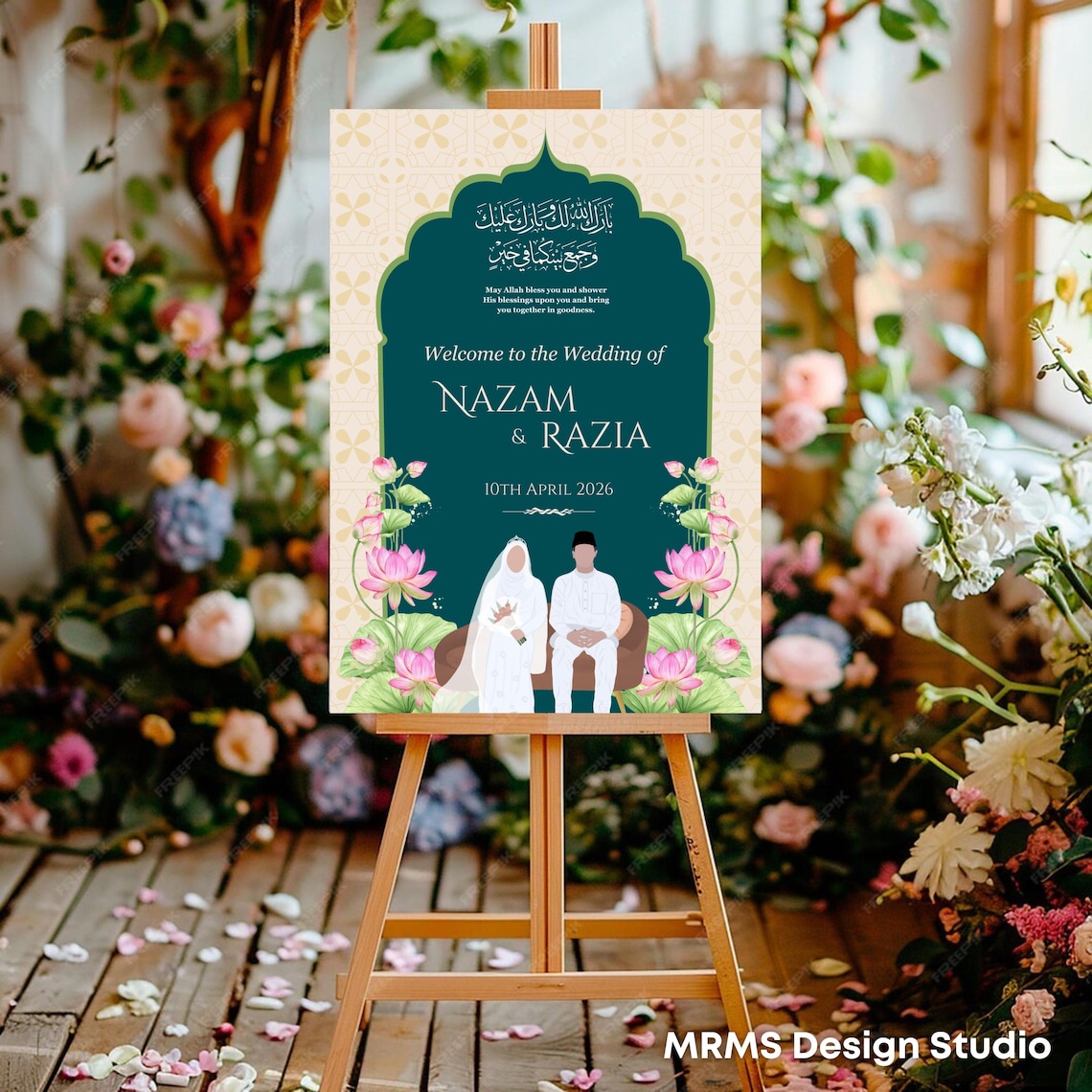 Personalized Nikah Welcome Sign: Muslim Wedding Decor (digital Download ...
