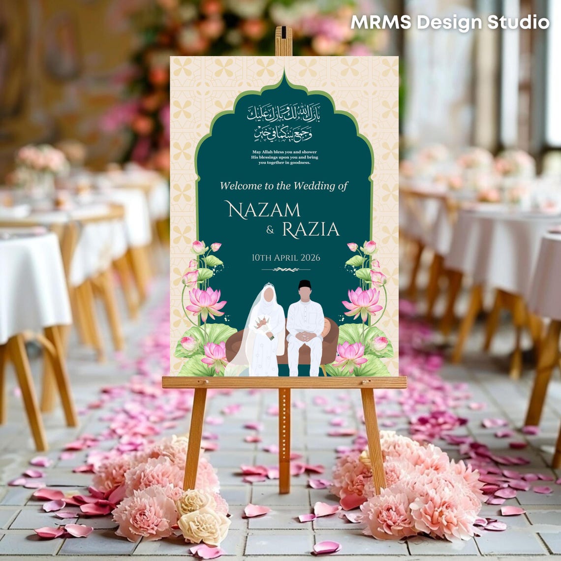 Personalized Nikah Welcome Sign: Muslim Wedding Decor (digital Download ...