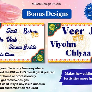 Dadka Mel Digital Props | Indian Wedding Props | Punjabi Wedding Dadka ...
