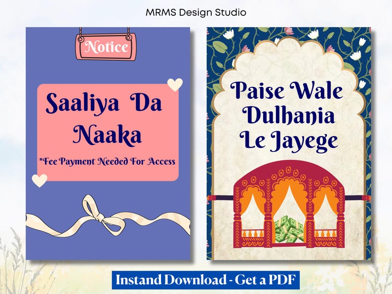 Ribbon Ceremony, Team Bride Signs, Team Bride Props, Indian Wedding ...