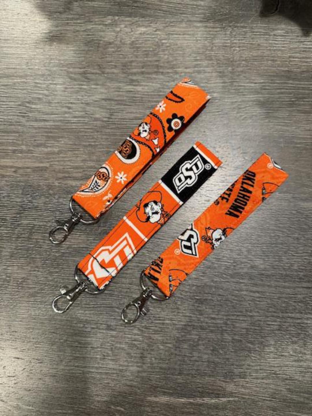 OSU Keychains - OSU Wristlets - Oklahoma State University Wristlets ...