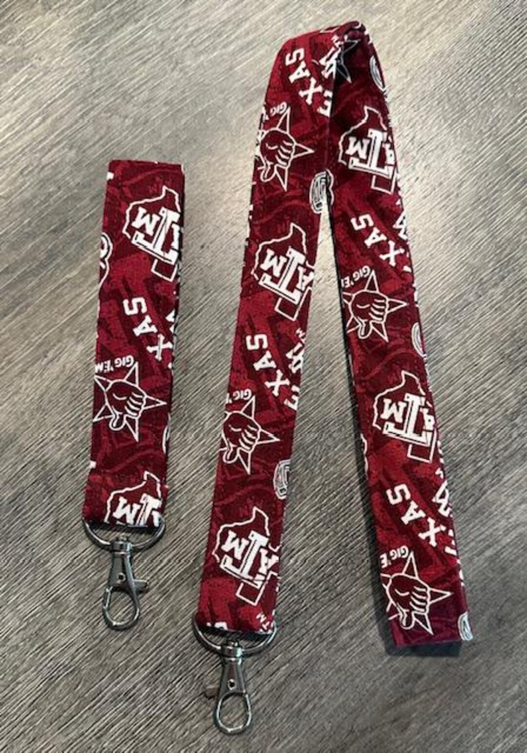 A&M Lanyard With Matching Keychain - Wristlet - Etsy