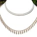 Dancing Pearl Necklace / Natural White Seed Pearls / Coppery Swarovski ...