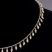 Dancing Pearl Necklace / Natural White Seed Pearls / Coppery Swarovski ...