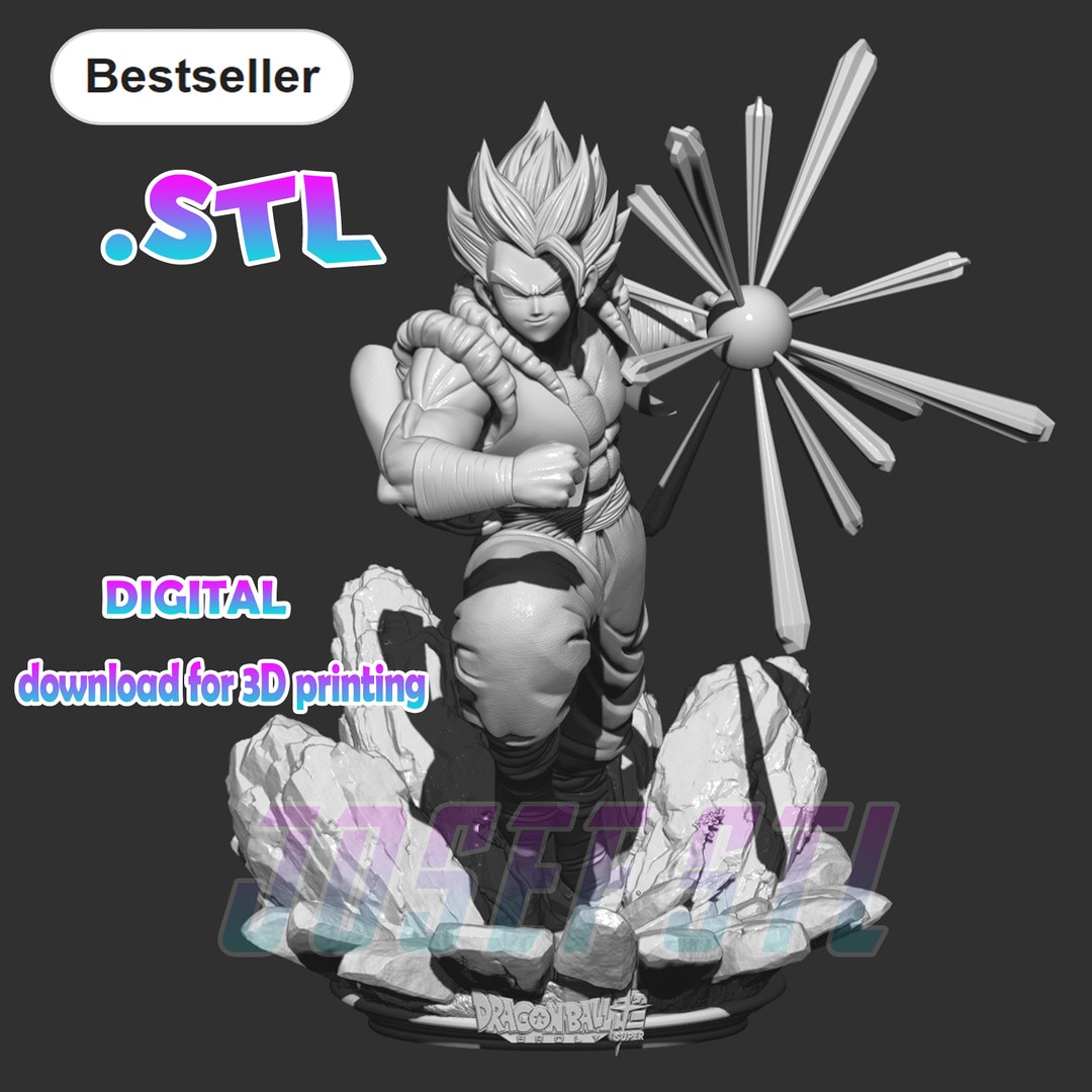 Dragonball STL, High Quality Stl Printer Files, Anime STL File, Goku 3D ...