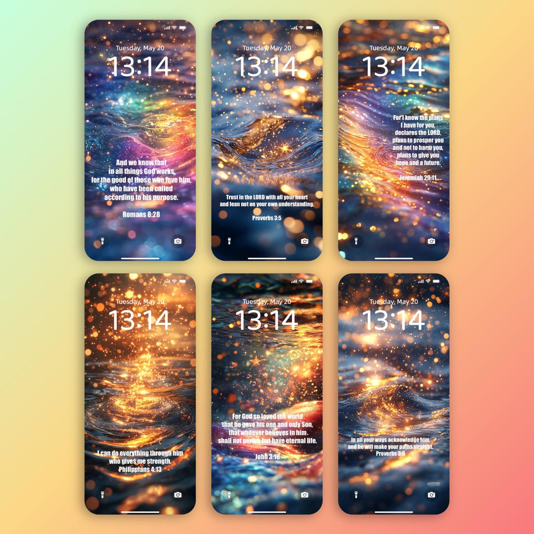 Bible Verse Phone Wallpapers | Instant Download | Christian Digital ...