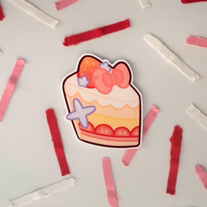 Strawberry Shortcake Vinyl Sticker Die-cut Matte Vinyl Sticker 2 - Etsy