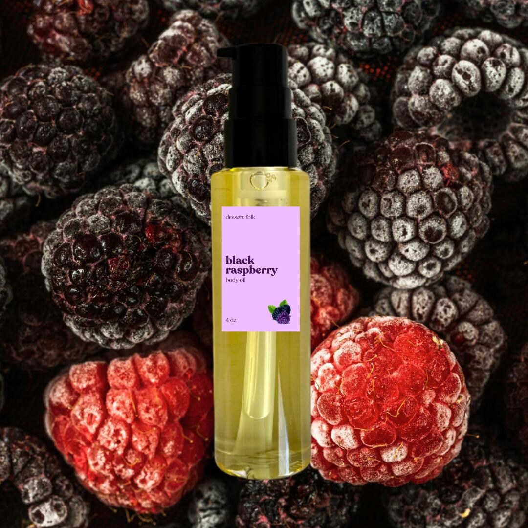 Black Raspberry Body Oil Black Raspberry Scented Moisturizer Raspberry ...