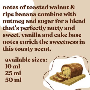 Banana Nut Bread Gourmand Eau De Parfum Banana Scented Perfume - Etsy